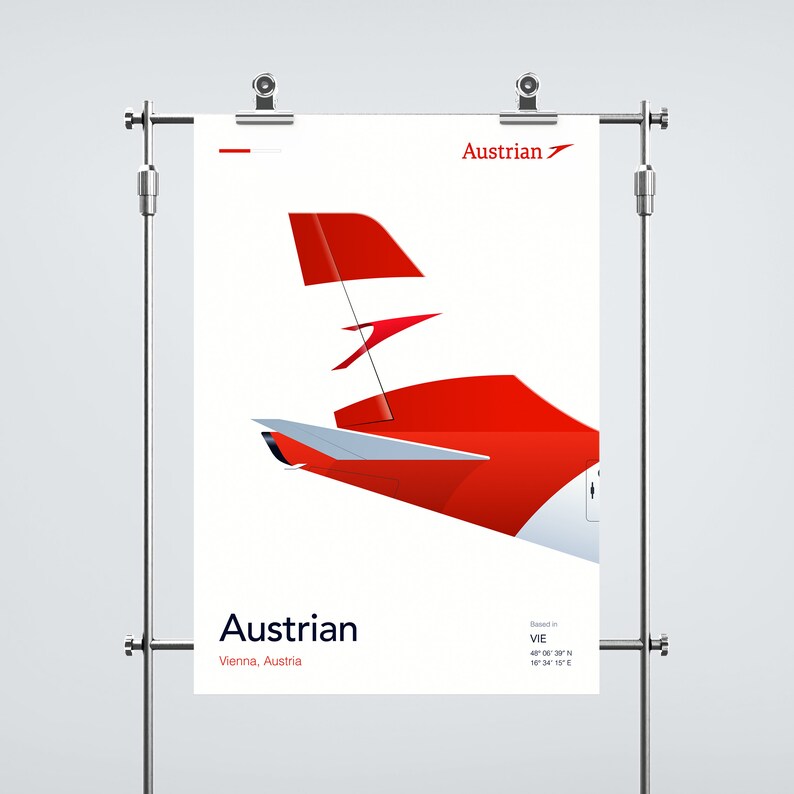Austrian Aviation Poster - Etsy