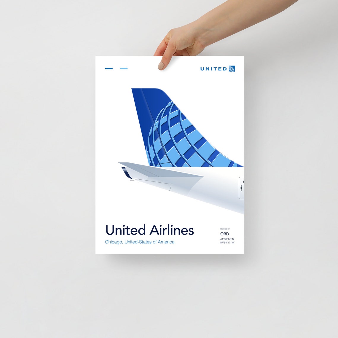 United Airlines Aviation Poster - Etsy