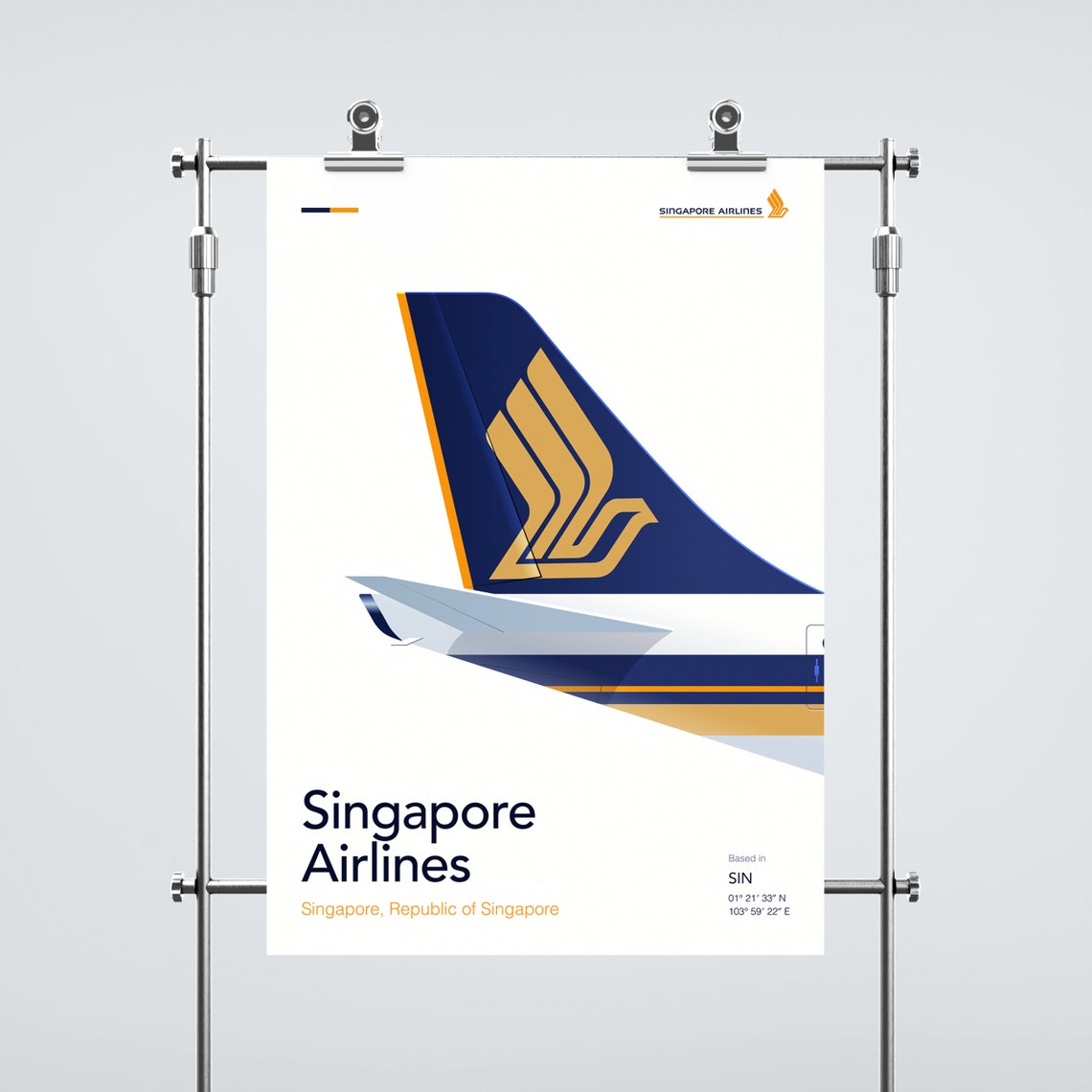 Singapore Airlines Aviation Poster - Etsy