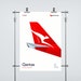 Qantas Aviation Poster - Etsy