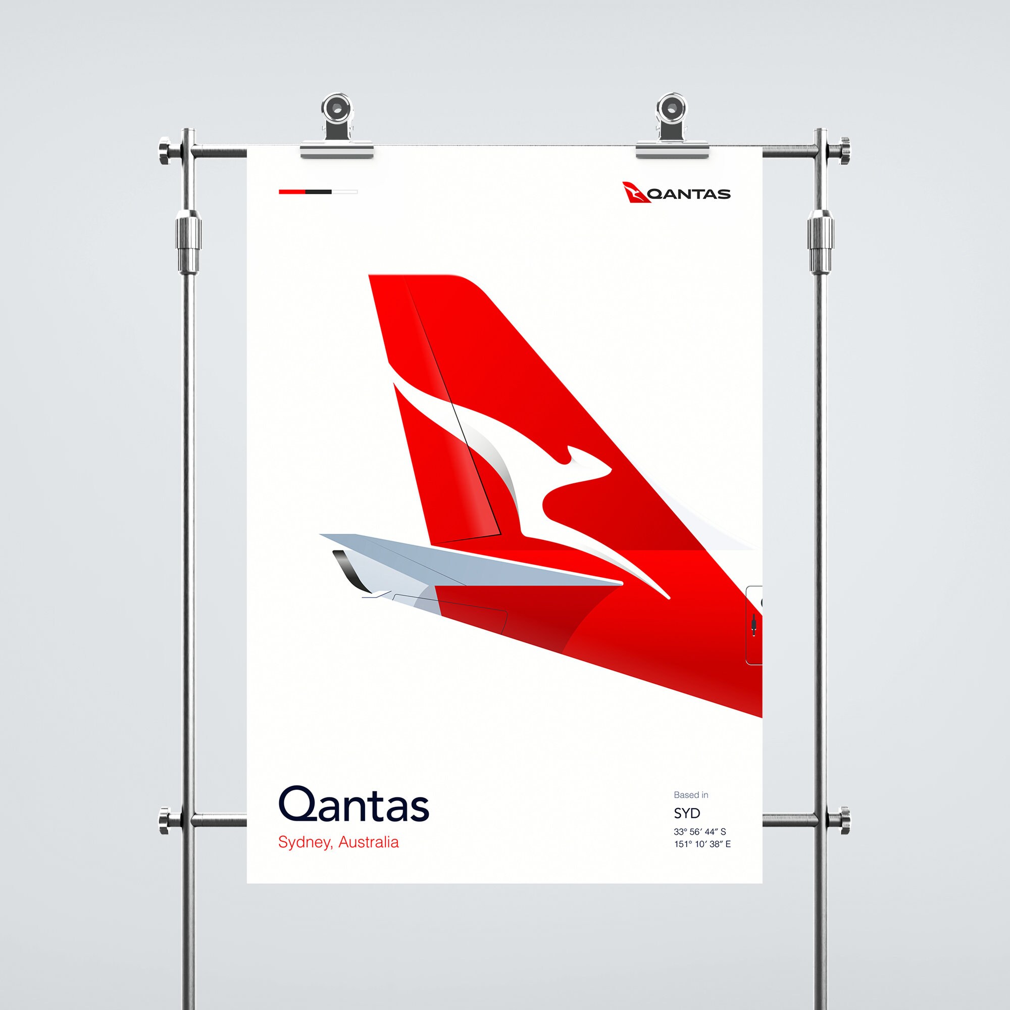 Qantas Aviation Poster - Etsy