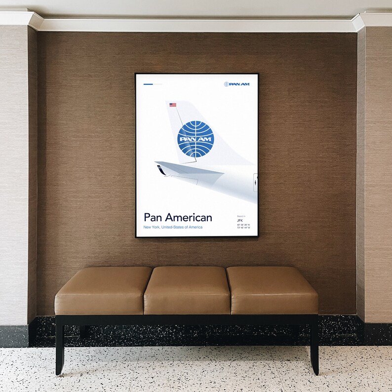Pan Am Aviation Poster - Etsy