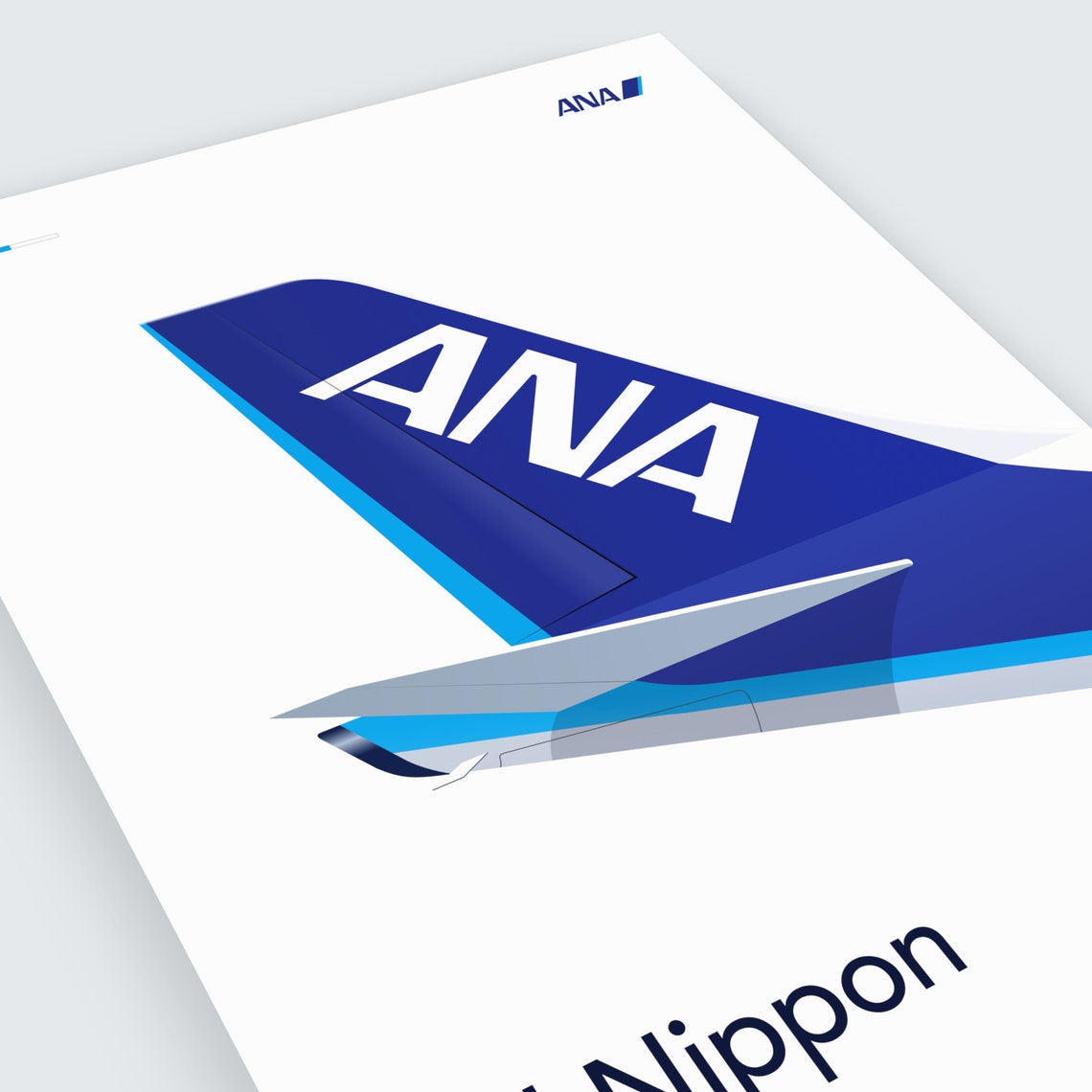 ANA Aviation Poster - All Nipon Airways - Etsy