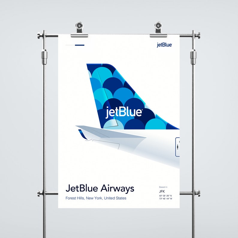 Jetblue Airways Aviation Poster - Etsy