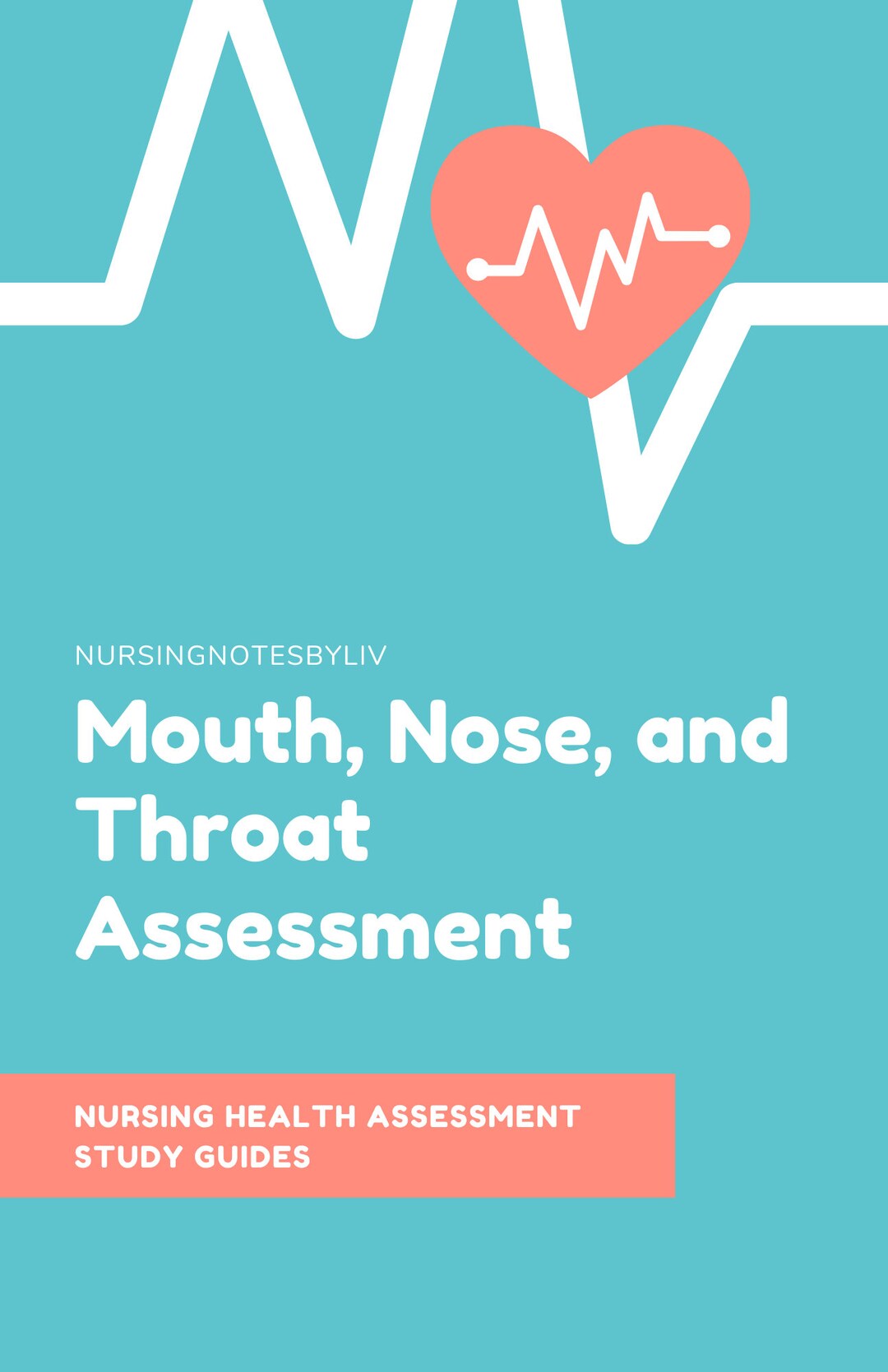 Mouth, Nose, and Throat Assessment Study Guide - Etsy