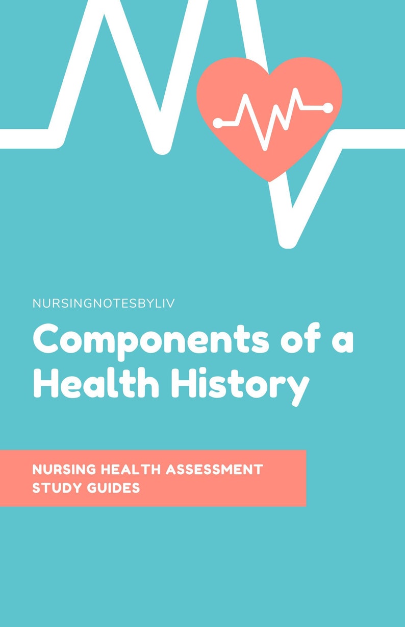 Components of a Complete Health History Study Guide - Etsy