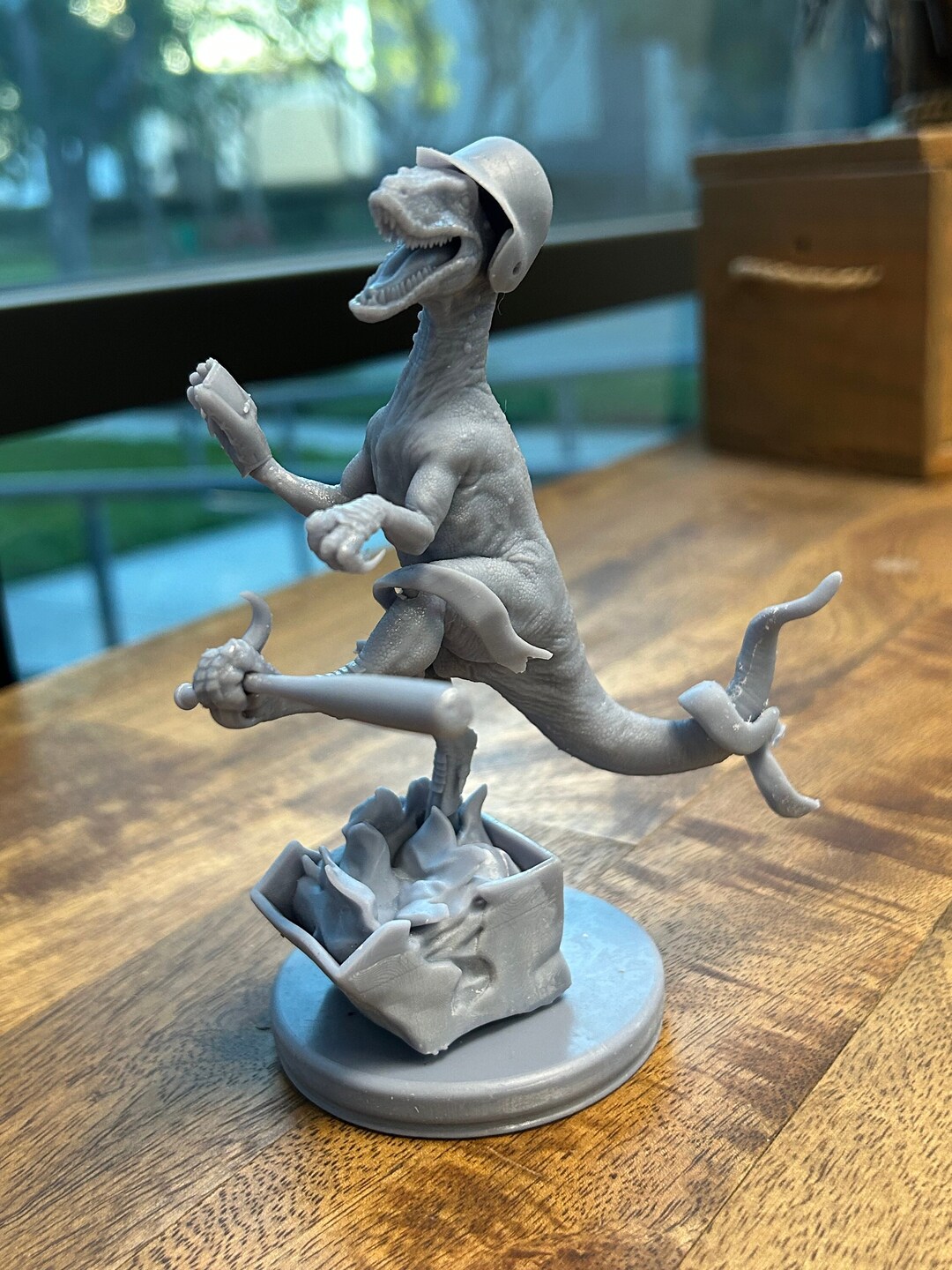 Raptor Opens His Birthday Present, a Bat, a Glove, and a Cap - Etsy