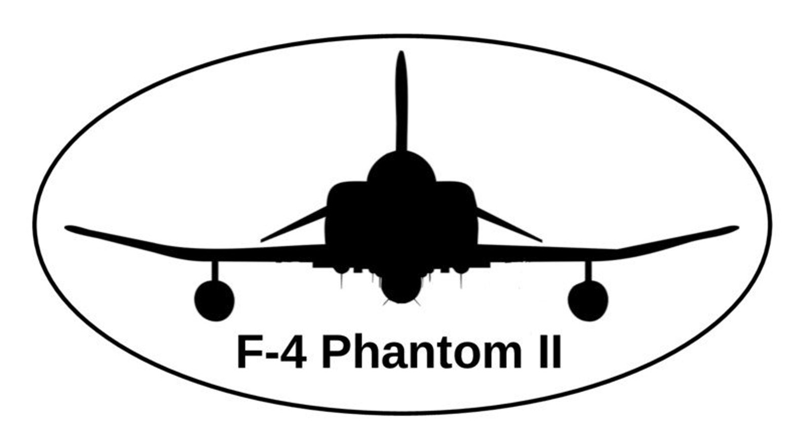 F-4B Phantom II | Sticker | Military | Aviation | 1"(48), 1.75"(20 ...