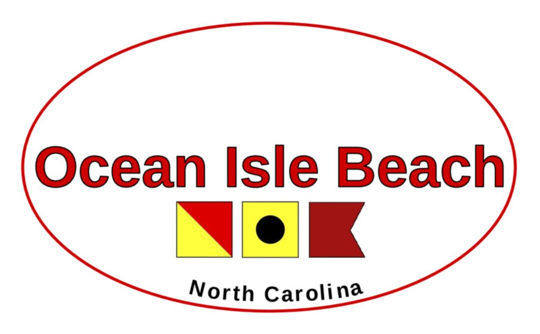 Ocean Isle Beach | Stickers | State | North Carolina | Beaches | 3x5 ...