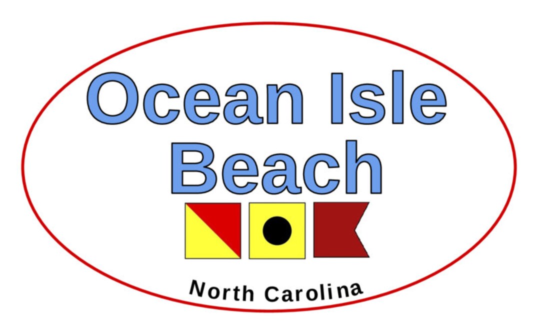 Ocean Isle Beach | Stickers | State | North Carolina | Beaches | Outer ...