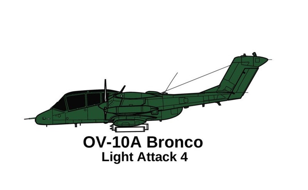 OV-10 Bronco | Sticker | Black Ponies | Viet Nam | VAL-4 | 3x5", 4x6 ...