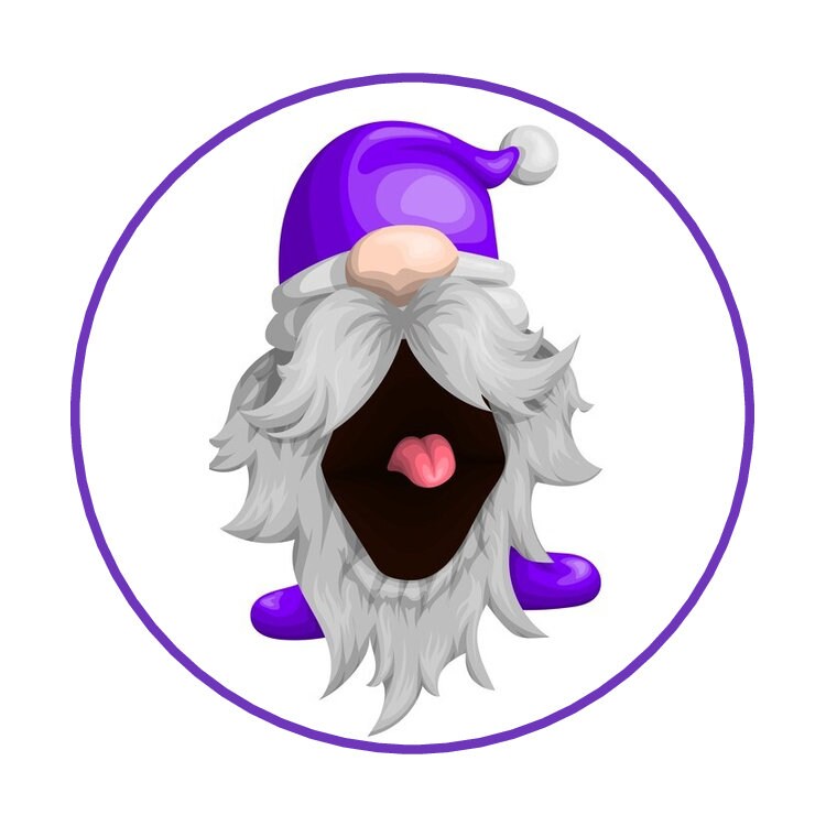 Gnomes Stickers Winter Funny Gnomes 2.25 Circle Stickers Available 12 ...