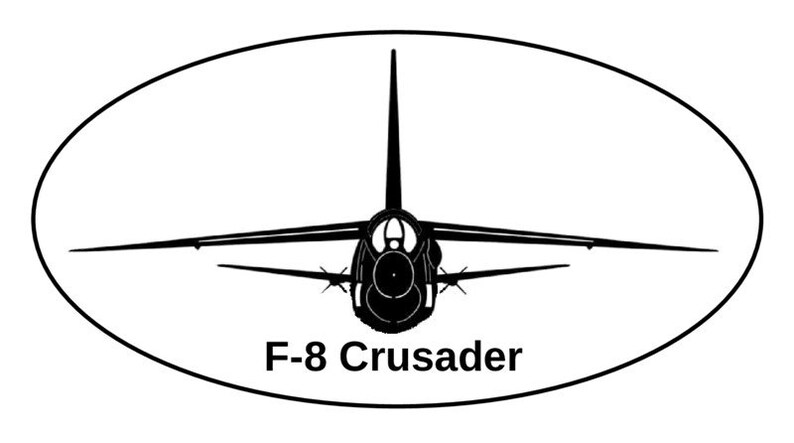 F-8 Crusader Sticker Military Aviation 148 - Etsy