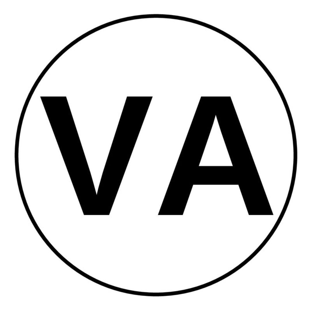 Virginia Stickers State VA 2 Letter ID Black 148, 1.7520, 2.25, 3, 4.5 ...