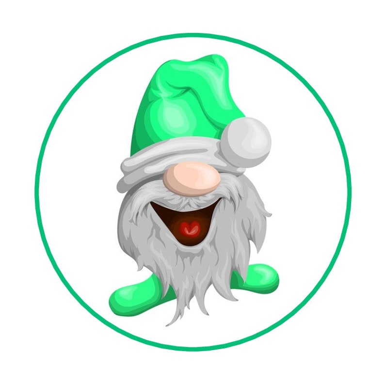 Gnomes Stickers Winter Funny Gnomes2 148, 1.7520, 2.25, 3, 4.5, 5.5 ...