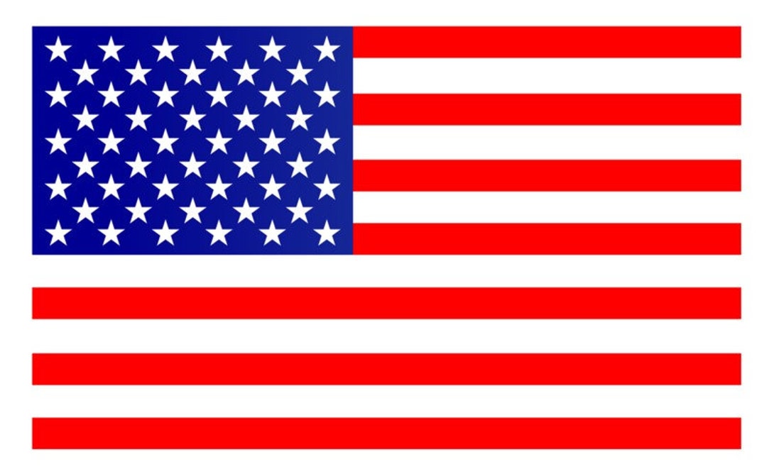 American Flag | Sticker | Flag | 3x3.75", 3x5", 3x7", 4x6" Rectangle ...