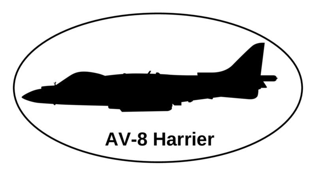 AV-8 Harrier | Sticker | Military | Aviation | Vertical Takeoff | 3x5 ...