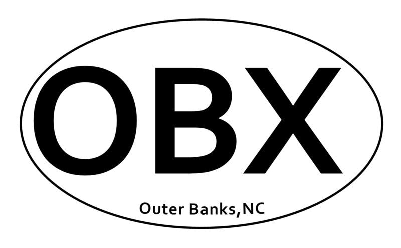 OBX Stickers Outer Banks State North Carolina 1 48, 1.75 20, 3x5, 4x6 ...