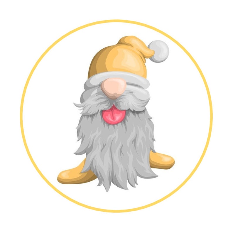 Gnomes Stickers Winter Funny Gnomes4 148, 1.7520, 2.25, 3, 4.5, 5.5 ...