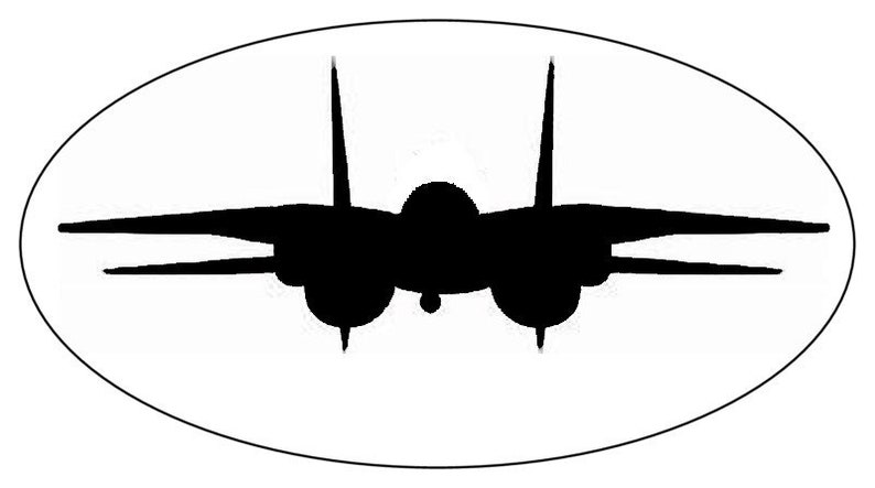 F-14 Tomcat | Sticker | Military | Aviation | 1" (48), 1.75" (20), 3x5 ...