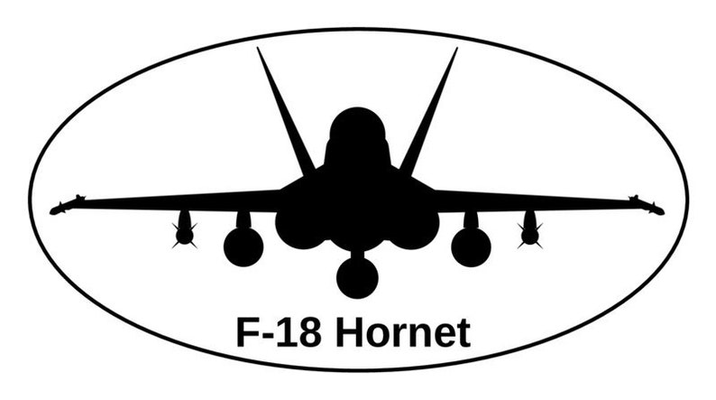 F/A-18 Hornet Sticker Military Aviation Fighter 1 48, 1.75 2, 3x5, 4x6 ...