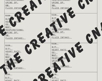 CNA / PCT Report Sheet Digital Download - Etsy