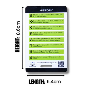 STEMI Criteria & Chest Pain History Card | SOCRATES Mnemonic and ECG ...