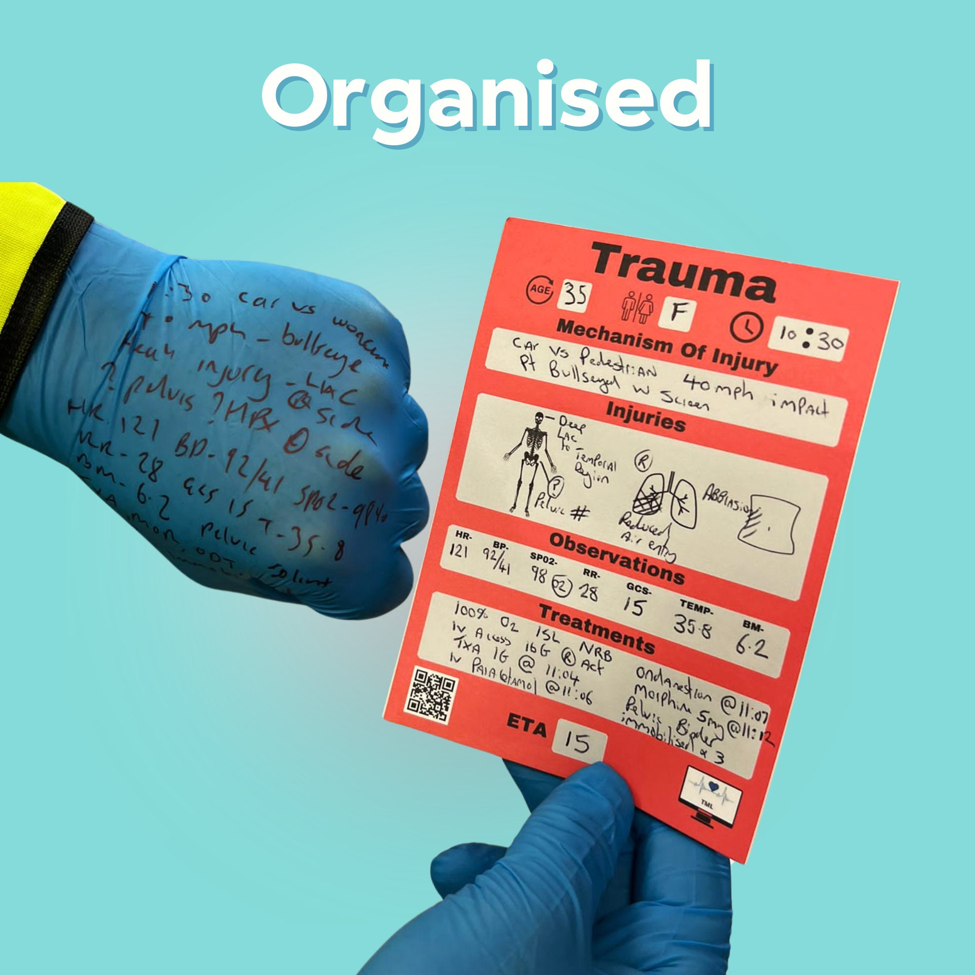 Medical, Trauma, Resuscitation Bundle History Pocket Sized Notepad ...