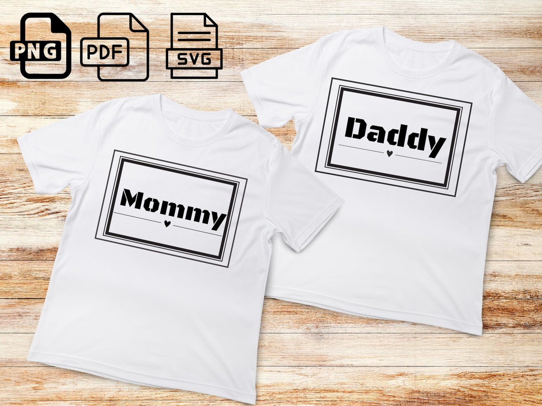 Mommy Daddy SVG, Mom SVG, Dad SVG, Dad and Mom, Mother Father Svg, Mama ...