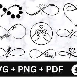 Infinity Svg Bundle, Infinity Svg , Heart Svg, Infinity Love Svg ...