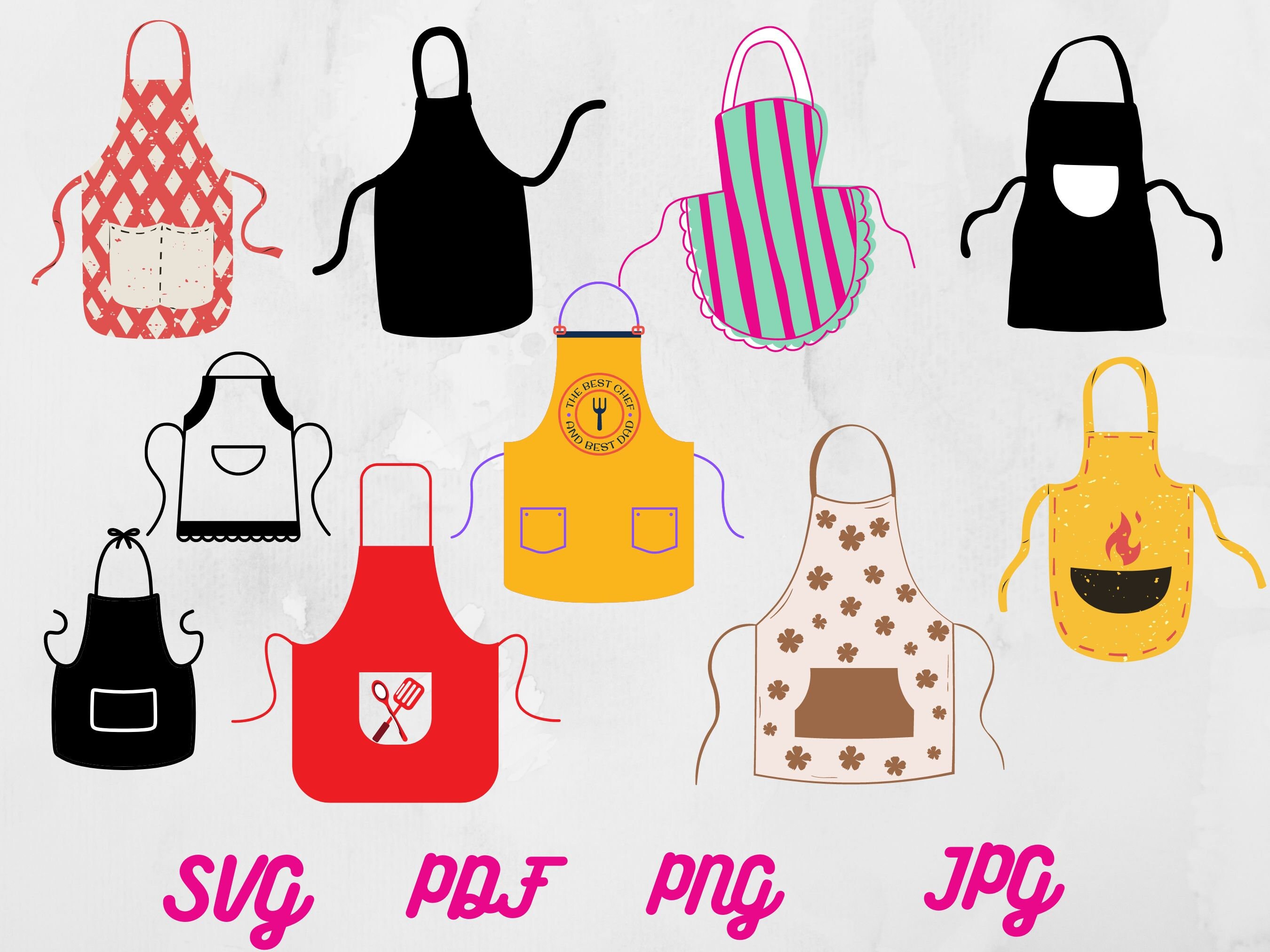 Apron SVG Apron SVG Bundle Apron Clipart Apron Vector - Etsy Australia