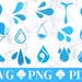 Water Droplet Svg Bundle, Water Drop Svg, Water Splash Svg, Tear Drop ...
