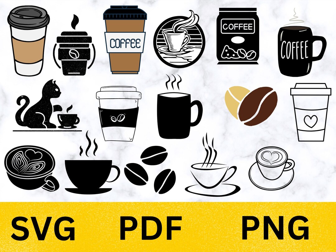 Coffee Svg, Cut File,silhouette Circut File, Coffee SVG Bundle, Coffee ...