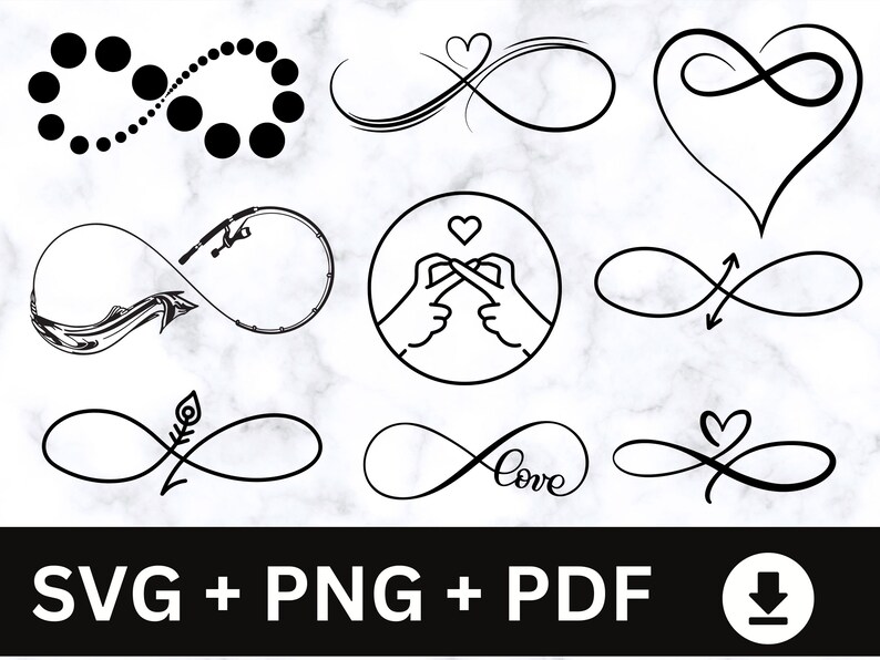 Infinity Svg Bundle, Infinity Svg , Heart Svg, Infinity Love Svg ...