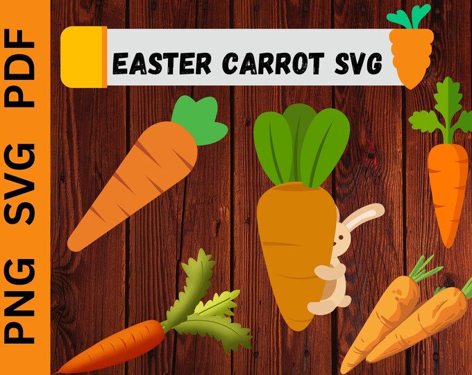 Easter Carrot Svg,carrot Shape Dxf,carrots Cut,cute,simple,cricut ...