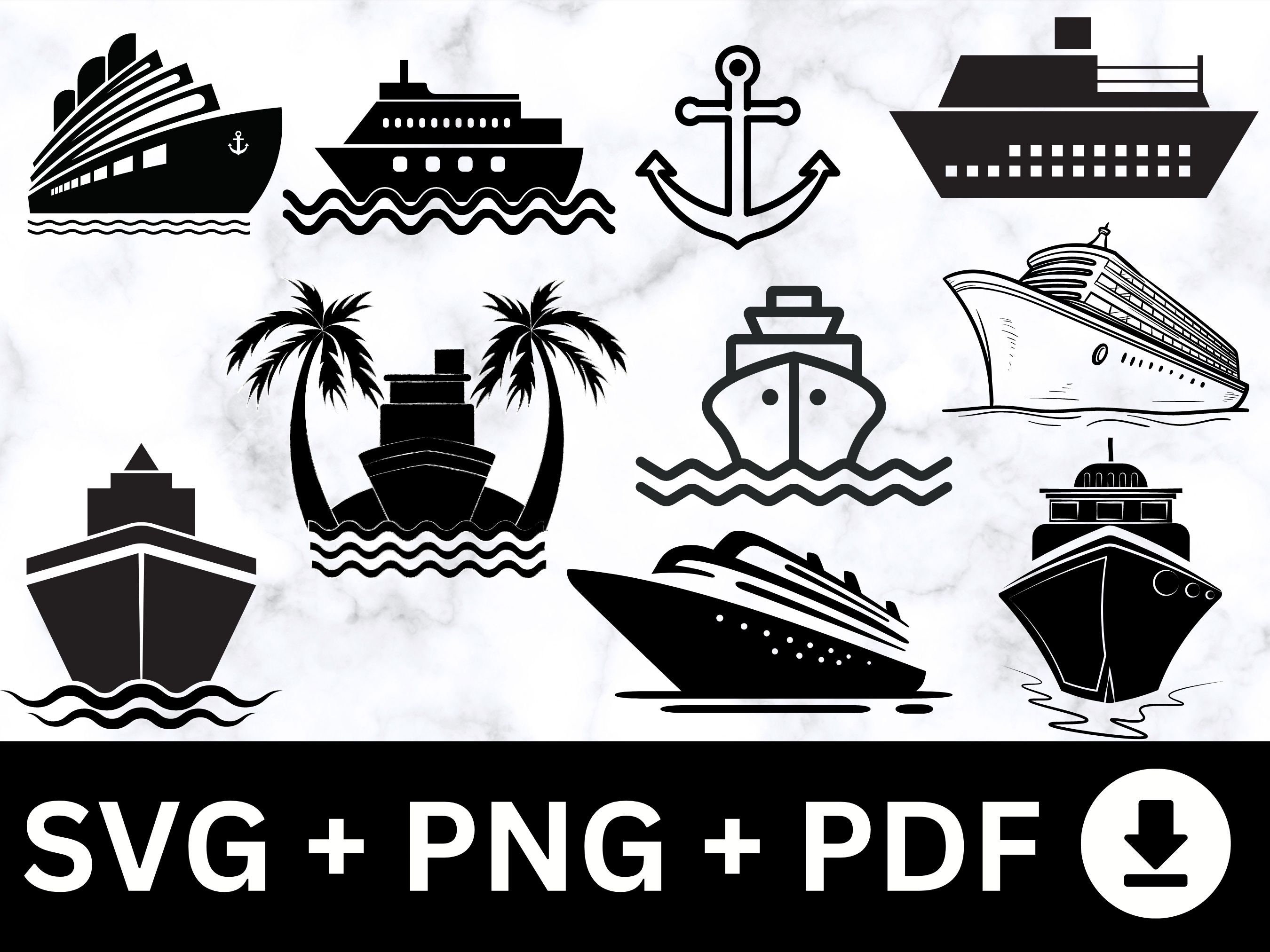 Cruise Ship Svg Bundle, Cruise Ship Svg, Cruise Ship Clipart, Ship ...