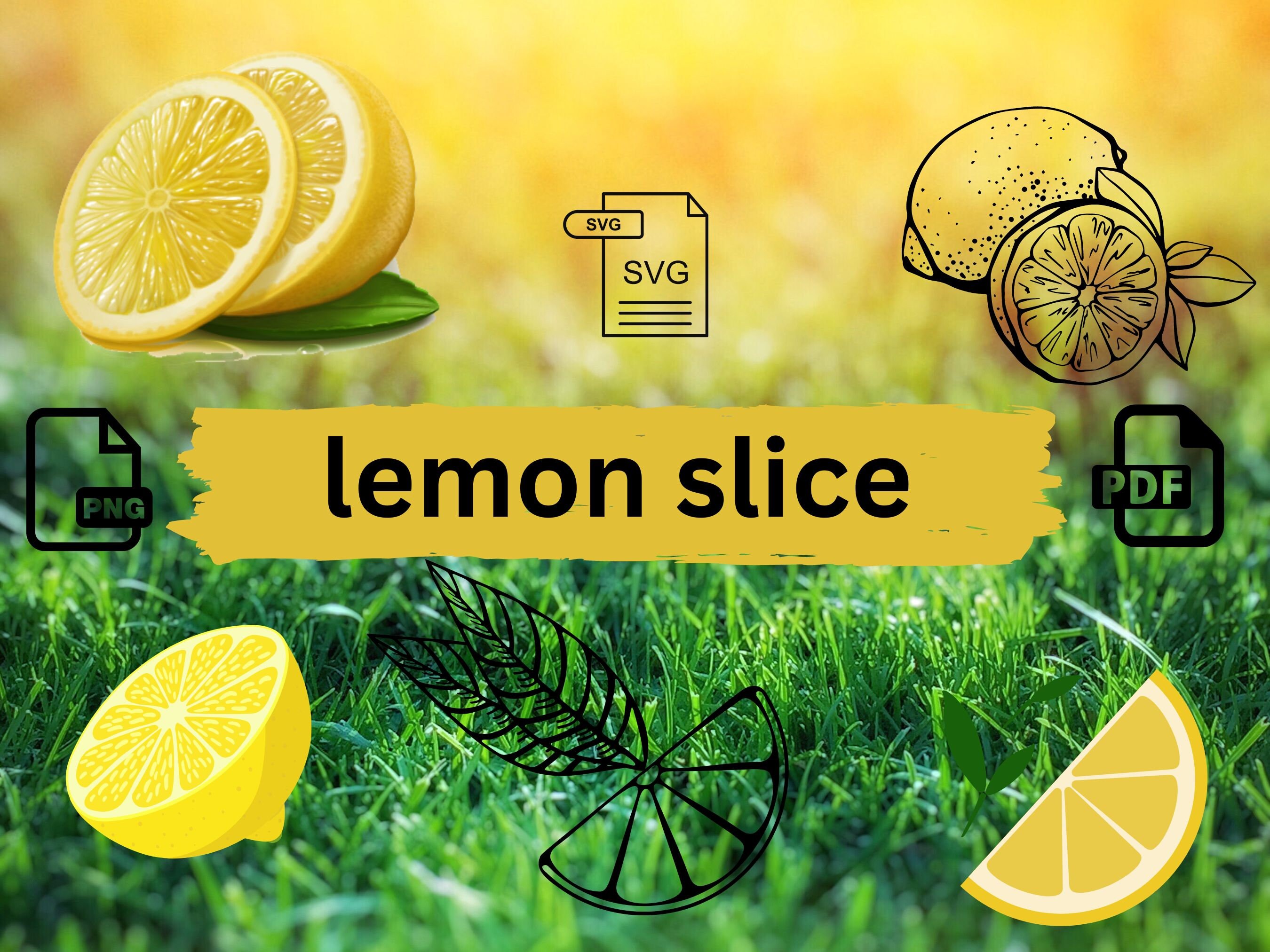 Lemon Slice Svg, Lemon Slice Cricut, Lemon SVG, Lemon Vector, Lemon ...