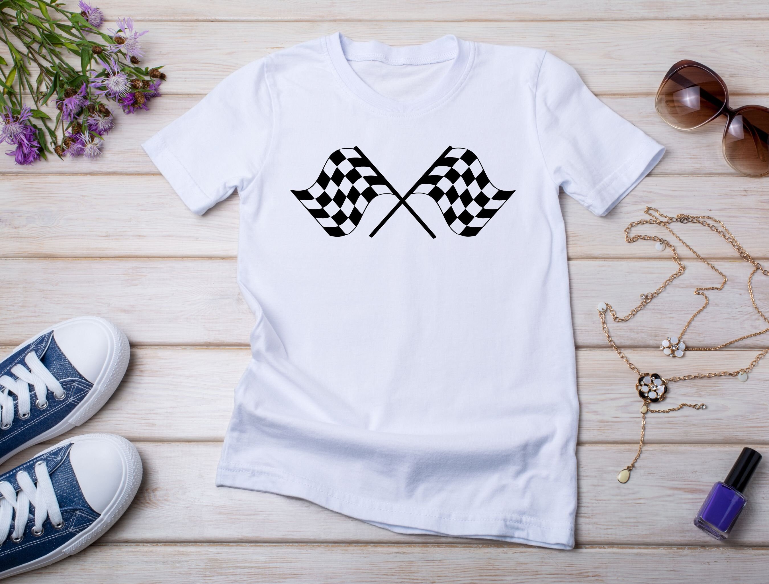 Racing Car Flag SVG, Checkered Flag SVG, Start Flag SVG, Racing Svg ...