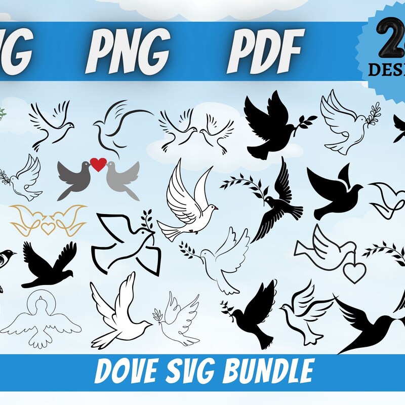 Dove Svg - Etsy