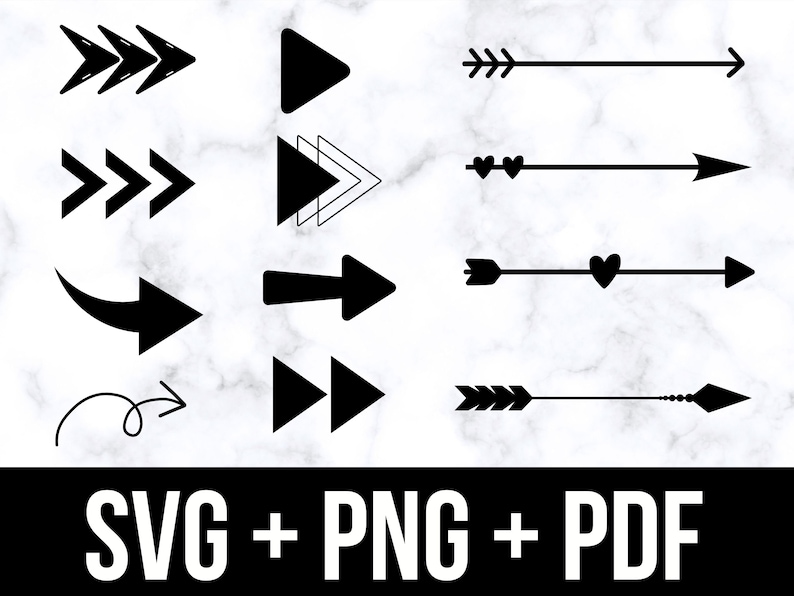 Arrows Svg Bundle , Arrow Cut File , Arrow Clip Art ,vector Arrows ,arrows With Heart SVG, Love ...