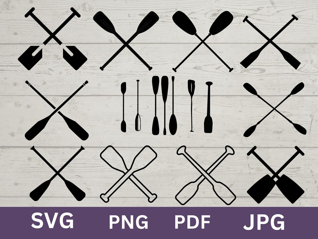 Paddles SVG, Paddles SVG Bundles, Cross Paddles SVG, Cone Paddle ...