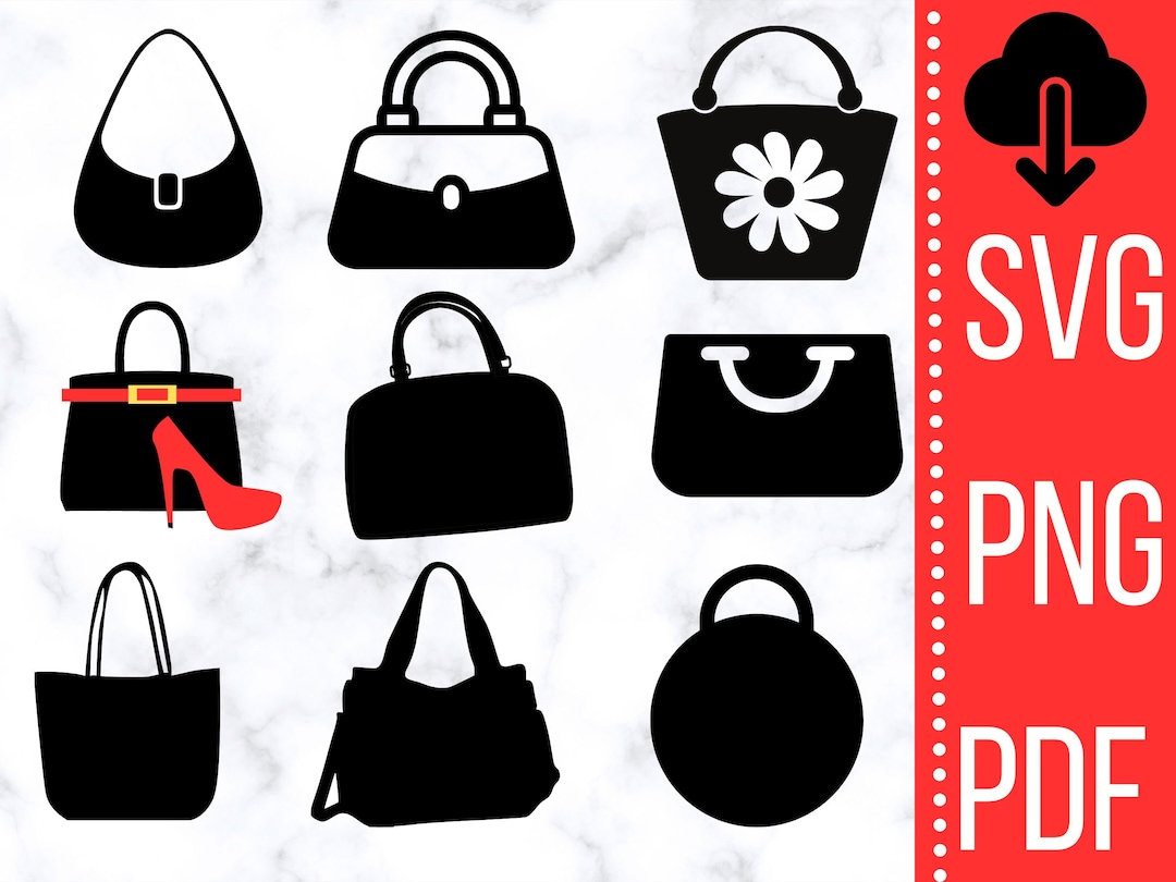Handbag SVG, Purse SVG, Hand Purse Svg, Fashion Svg, Purse Circut ...