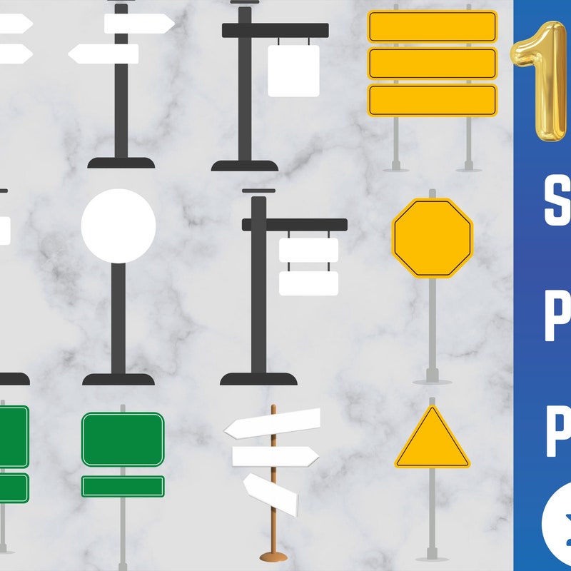 Street Sign Clipart - Etsy