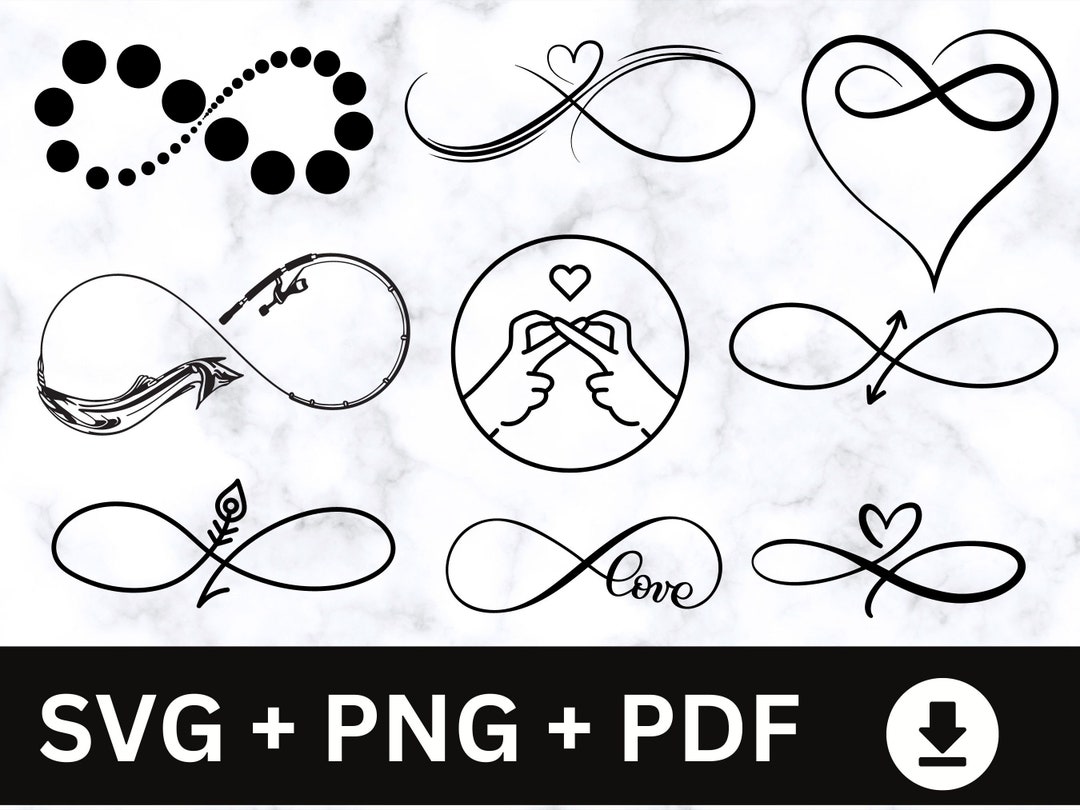 Infinity Svg Bundle, Infinity Svg , Heart Svg, Infinity Love Svg ...