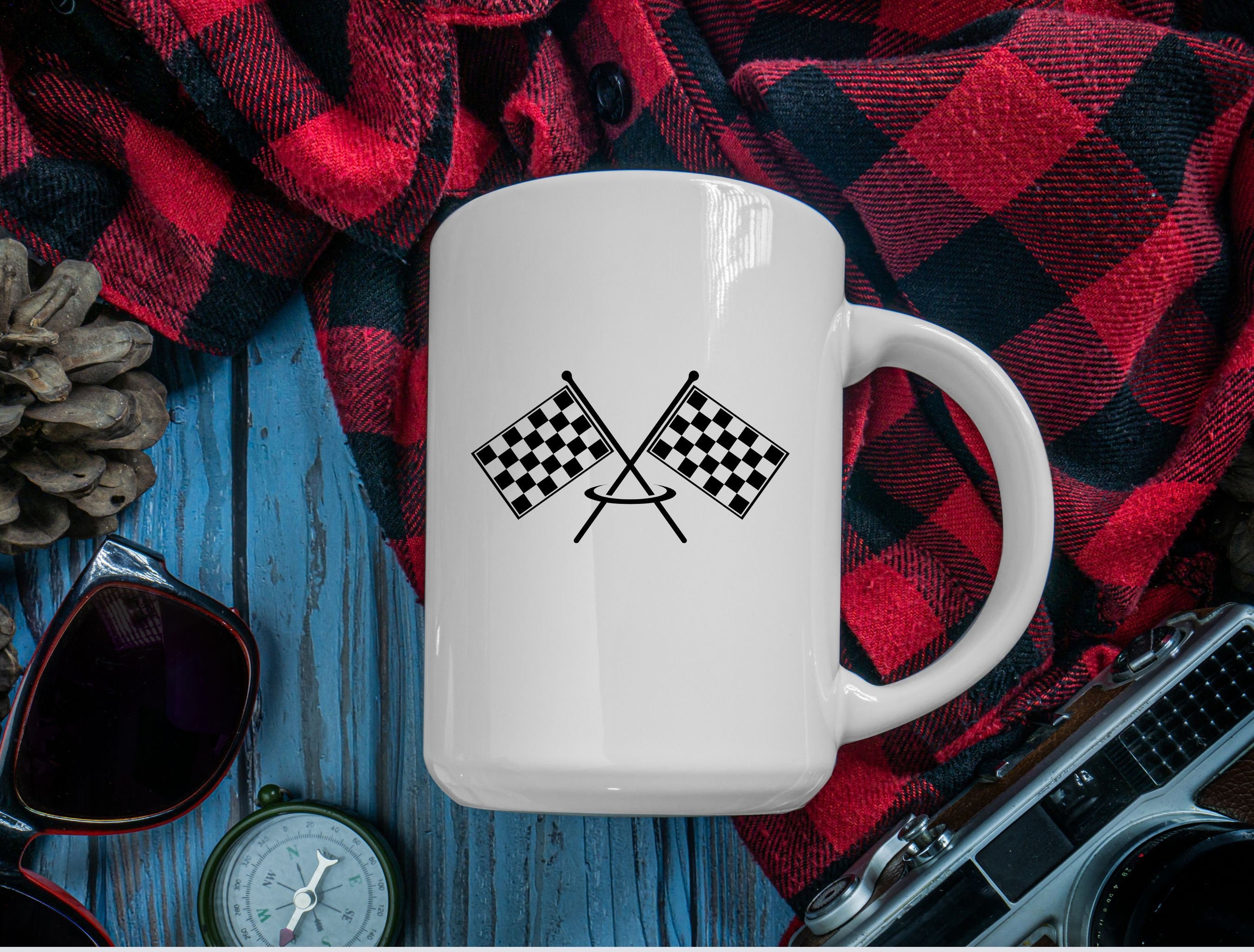 Racing Car Flag SVG, Checkered Flag SVG, Start Flag SVG, Racing Svg ...