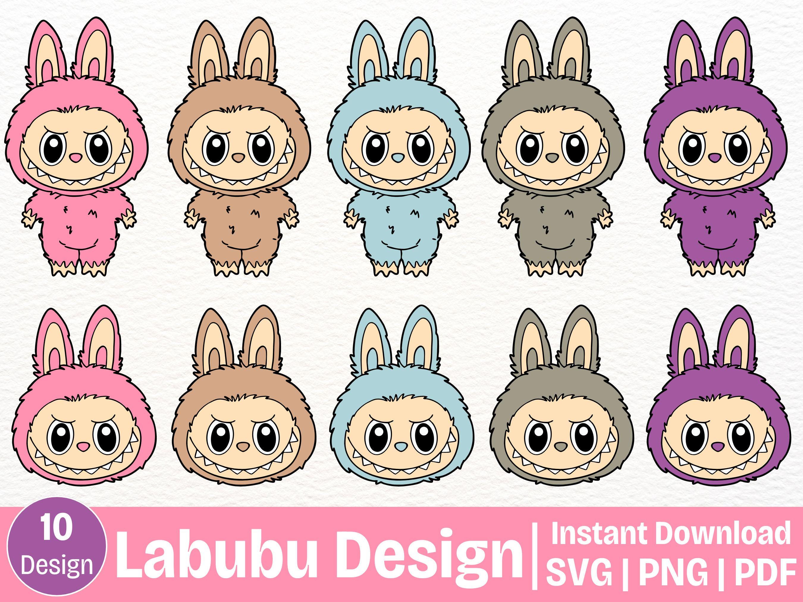 Labubu Designs SVG Bundle, Labubu Clipart, Labubu PNG, Cute Labubu ...