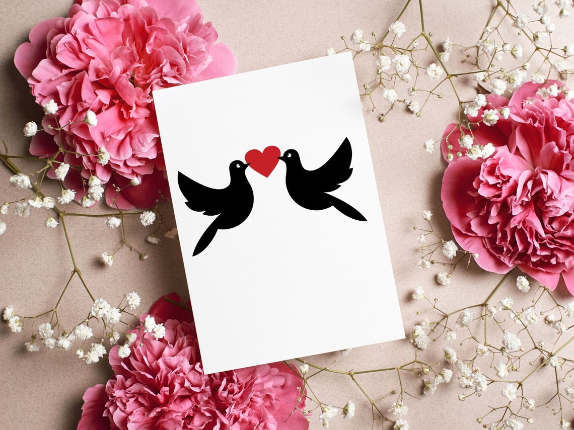 Tauben SVG, Tauben zwar-Svg, Taube-Svg-Bundle, Taube Clipart, Taube ...