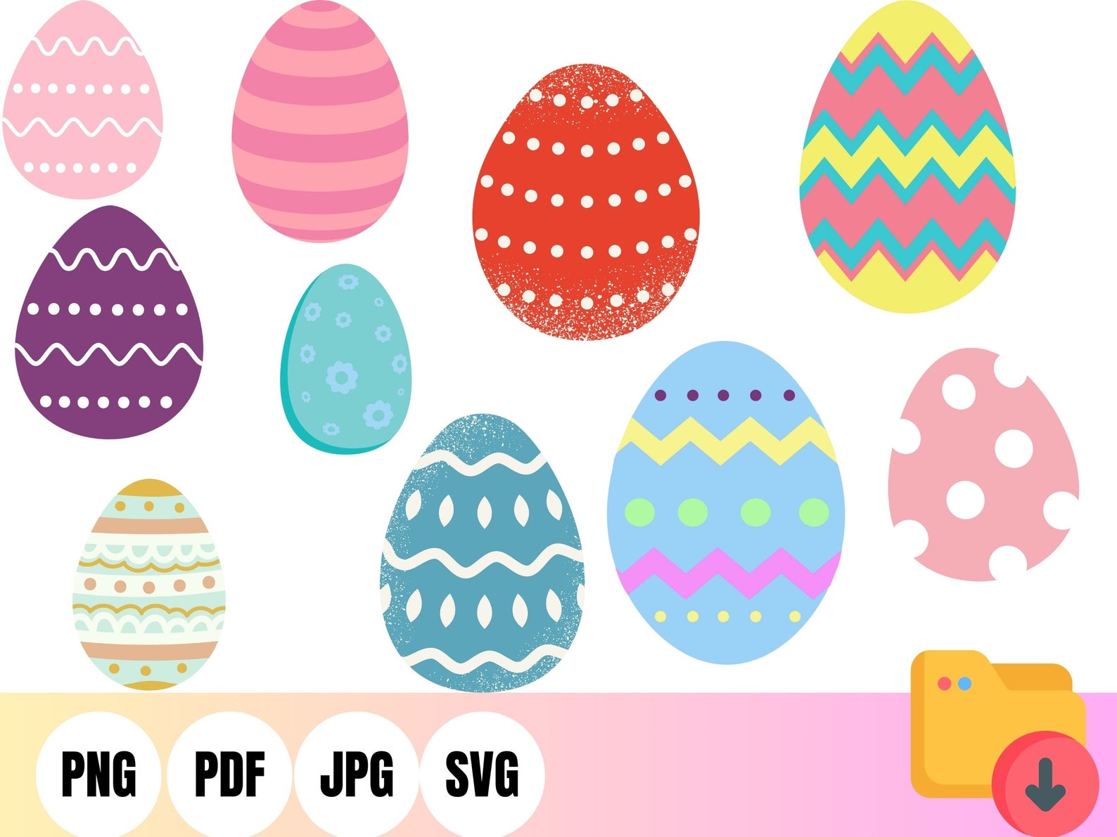 Easter Egg Bundle Svg | Easter Egg Svg | Easter Egg Designs Spring ...