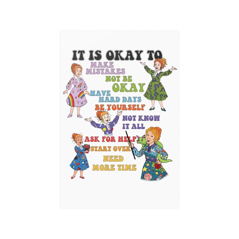 Ms Frizzle Poster Etsy