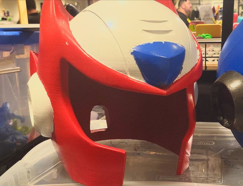 Zero Helmet STL MEGAMAN X Fully Sized and Wearable Cosplay Helmet MMX ...